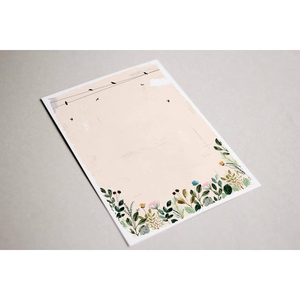 Handwritten letter sheets and letter paper of sizes a4 and a5