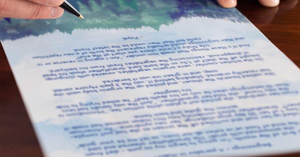 Handwritten letter sheets and letter paper of sizes a4 and a5