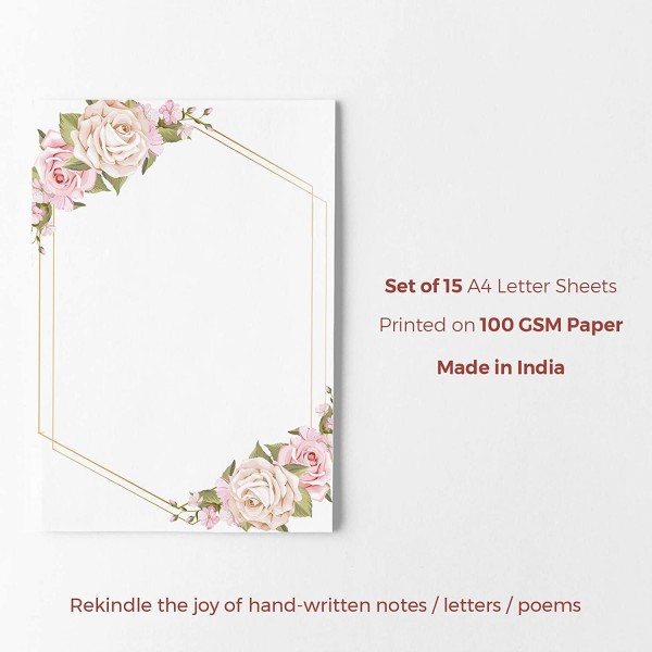 Handwritten letter sheets and letter paper of sizes a4 and a5