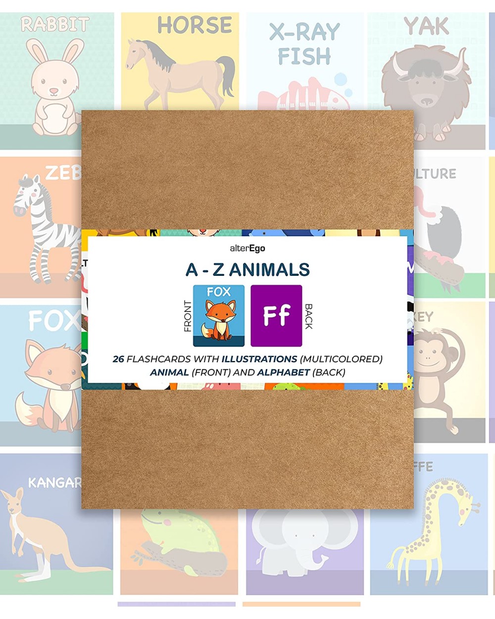 A-Z-Animal-Educational-Flash-Cards
