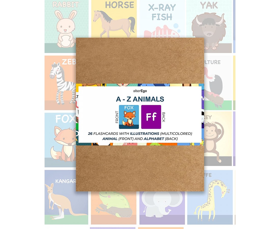 A-Z-Animal-Educational-Flash-Cards