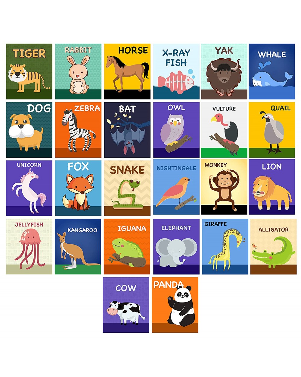 A-Z-Animal-Educational-Flash-Cards